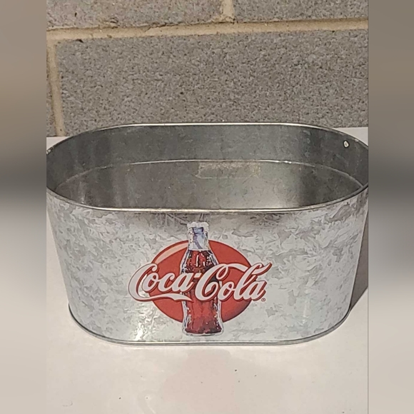 Coca Cola | Kitchen | Vintage Coca Cola Ice Bucket Galvanized Metal Tin ...